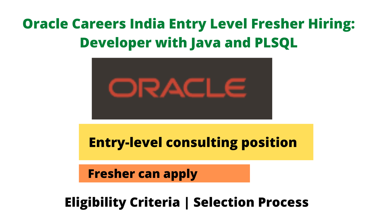 Oracle Careers India Entry Level Fresher Hiring: Developer with Java ... Oracle Careers India Entry Level Fresher Hiring: Developer with Java ...