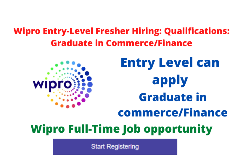 Wipro Entry-Level Fresher Hiring: Qualifications: Graduate in Commerce ... Wipro Entry-Level Fresher Hiring: Qualifications: Graduate in Commerce ...