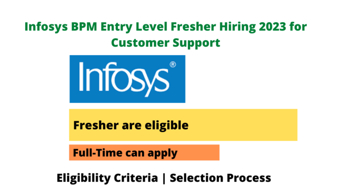 Infosys BPM Entry Level Fresher Hiring 2023 for Customer Support – Seekajob Infosys BPM Entry Level Fresher Hiring 2023 for Customer Support – Seekajob