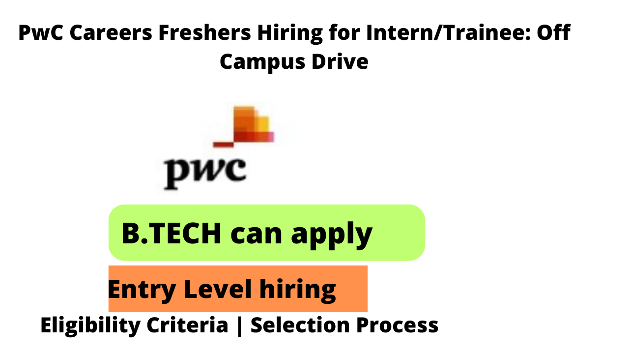Salary: Upto 8 LPA (Expected)-PwC Careers Freshers Hiring for Intern ... Salary: Upto 8 LPA (Expected)-PwC Careers Freshers Hiring for Intern ...